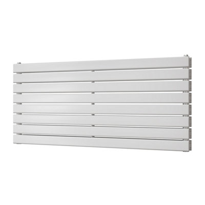 UK Radiators 3897BTU H544mm x W1200mm White Flat Tube Horizontal ...