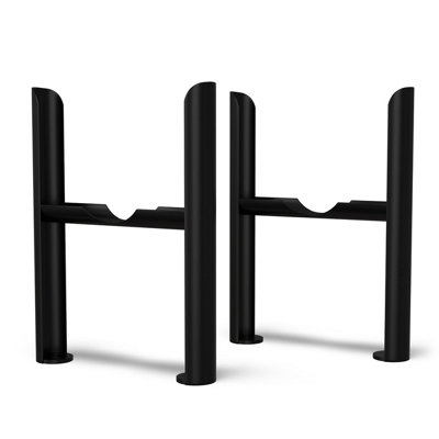 UK Radiators 4 Column Radiator Feet Black Alpha