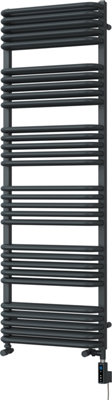 UK Radiators 4081BTU H1533mm x W500mm Anthracite Round Tube ...