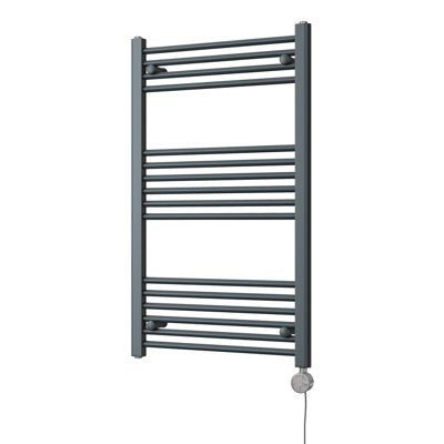 UK Radiators 500W H1000mm x W600mm Anthracite Straight Ladder ...
