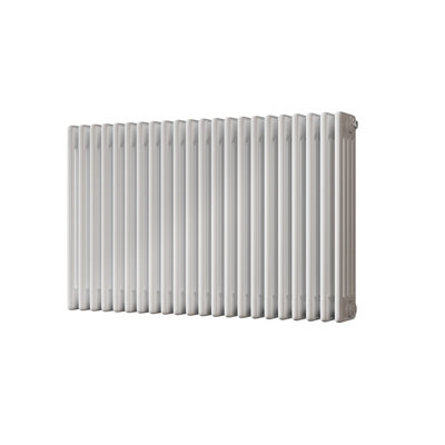 UK Radiators 5640BTU H600mm x W988mm White 4 Column Horizontal ...