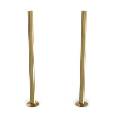 UK Radiators Polished & Lacquered Radiator Pipe Covers 300mm Polished ...