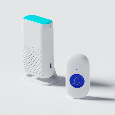 UK STANDARD PLUG WIRELESS FLASH VIBRATION DOORBELL SMART PAGER ...