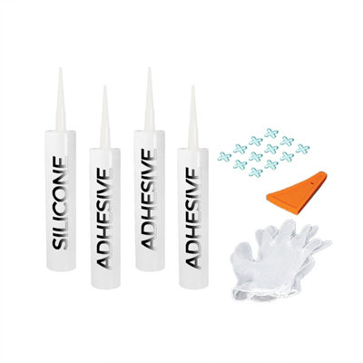 UKBathrooms Essentials Tuscany Bathroom PVC Panel Installation KIT up ...