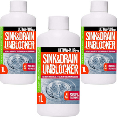 Ultima-Plus XP Drain and Sink Unblocker Fluid Breaks Down Blockages ...