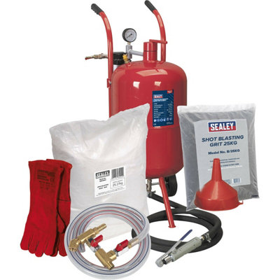 Ultimate Portable Shot and Soda Blasting Gun Kit with 37L Water Trap ...