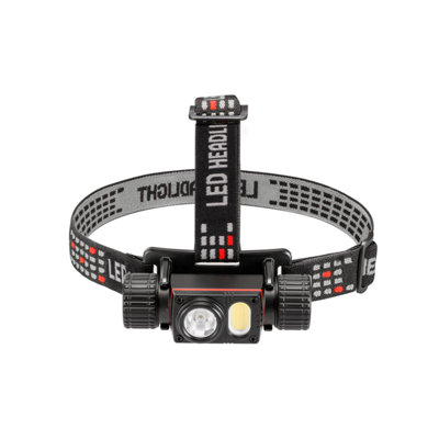 Ultra Bright LED Head Torch Light Rechargeable USB 6 Lighting Modes
