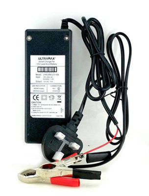 Ultra Max Smart Charger (10.0 A) for 12V LiFePO4 Battery Pack, 110 ...
