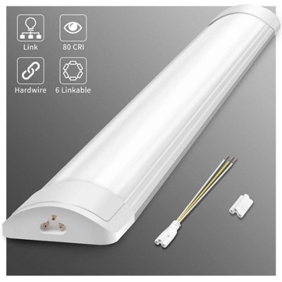 Ultra Slim Linkable LED Batten Light 6500K Daylight White Strip
