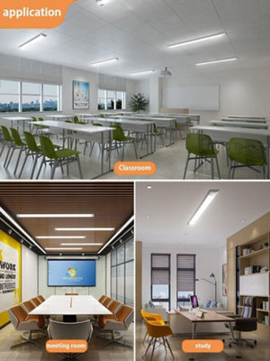 Ultra Slim Linkable LED Batten Light 6500K Daylight White Strip