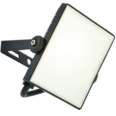 ULTRA SLIM Outdoor 10W Cool LED Floodlight BLACK IP65 Waterproof Bright ...