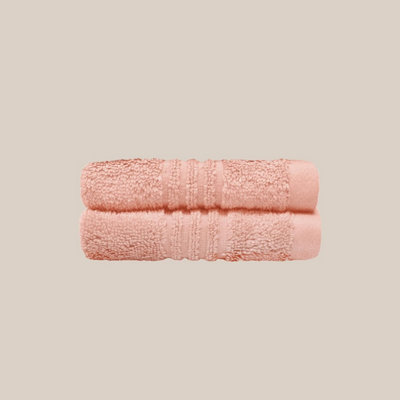 Ultra Soft Bamboo Face Cloths Pack of 2 - Blush