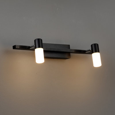 UltraBeam 6 Watt Black Over Mirror Light - 240 Lumen Output - 3000k ...