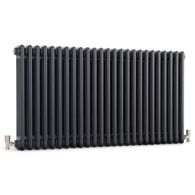 Ultraheat Anthracite 3 Column Radiator 600x1130x100mm Hot Water, 1952W ...