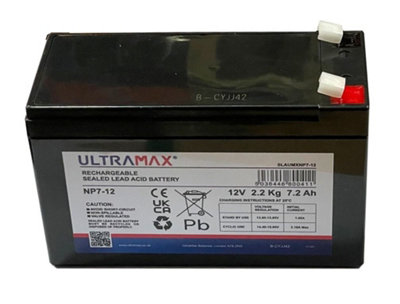 ULTRAMAX NP7-12, 12V 7AH 20HR SEALED BATTERY