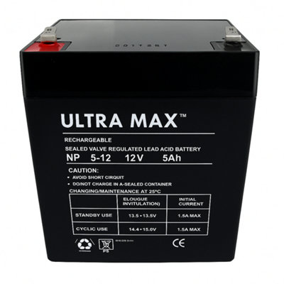 Ultramax Razor Crazy Cart 12V 5Ah (Same as 4.5Ah) Scooter Replacement ...