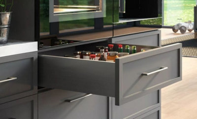 ULTRASLIM AXIS PRO SOFT CLOSE ANTHRACITE KITCHEN DRAWER BOX SIDES ...