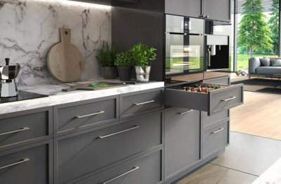 UltraSlim AXIS PRO Soft Close Anthracite Kitchen Drawer Box Sides ...