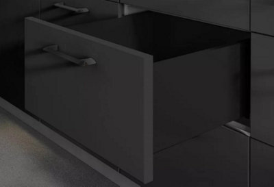 UltraSlim AXIS PRO Soft Close Black Kitchen Drawer Box Sides Drawer ...