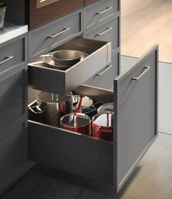 UltraSlim AXIS PRO Soft Close White Kitchen Drawer Box Sides Drawer ...