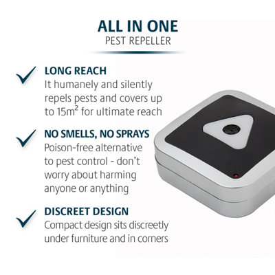 Ultrasonic Pest Repeller, Battery-Powered, Poison-Free, Child & Pet ...