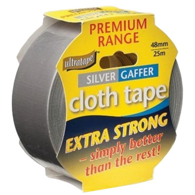 Ultratape Cloth Tape Silver (One Size) | DIY at B&Q