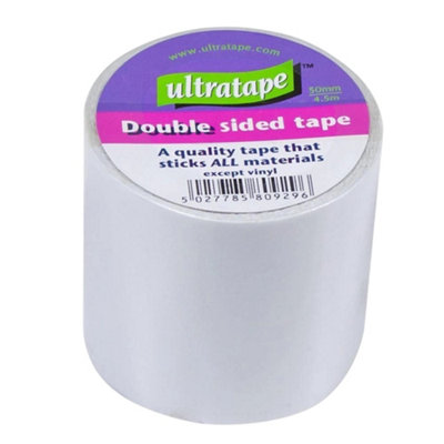 Ultratape Double Sided Tape White 50mm x 4.5m One Colour (One Size)