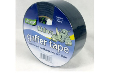 Ultratape Multipurpose Rhino Gaffer Cloth Tape 50mm x 50m Black