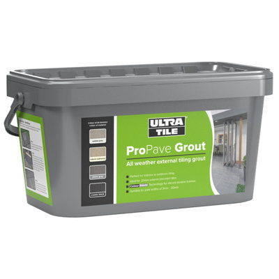 UltraTile ProPave All Weather Outdoor Tiling Grout Storm Grey 15kg