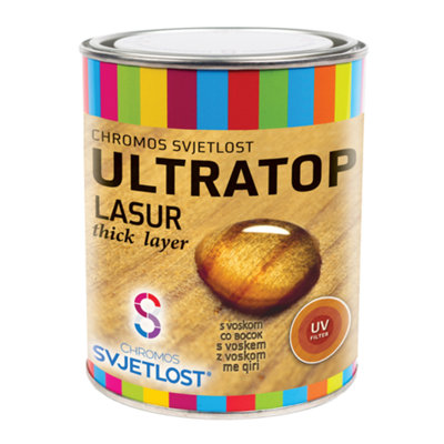 ULTRATOP LAZUR Thick Layer Wood Varnish Stain with UV Filter