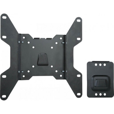 UM114 Black Flat Fixed TV Wall Mount Plate 15" - 40" TVs | DIY at B&Q