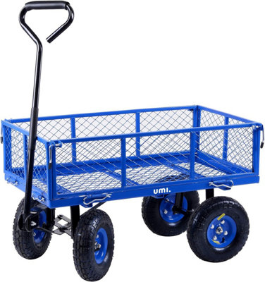 UMI Wagon Utility Cart Hand Truck Manual Heavy Duty Lawn Garden with ...