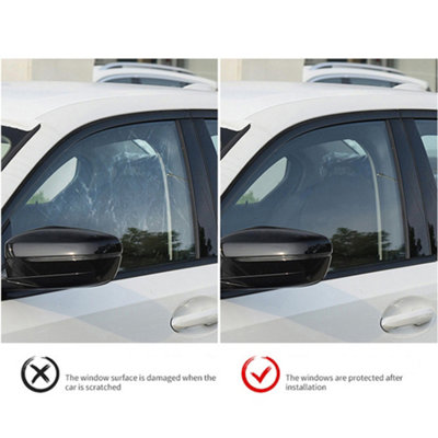 Unbranded Car Window Tint Film Kit 5% Limo Black - 75cm x 6m UV & Heat ...