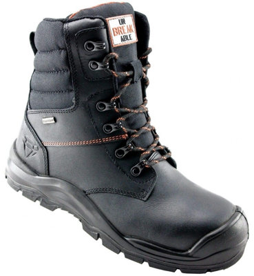 Unbreakable Tornado S3 Black Composite Safety Work Boots with Side Zip