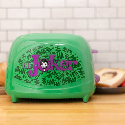 Uncanny Brands DC Comics The Joker Two-Slice Toaster - Green