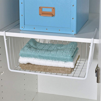 Under-Shelf Hanging Storage Basket for Kitchen Organization ...