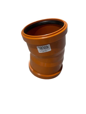 Underground Drainage 15 deg double socket bend 110mm