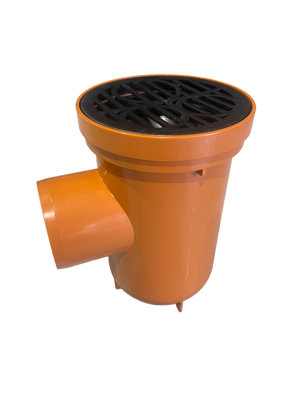 Underground drainage round single sided Bottle gully with Circular grid ...
