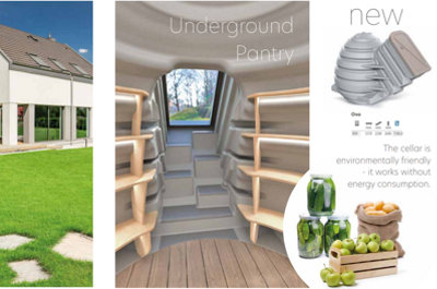 Underground root cellar OVO Food Storage Pantry Bunker Natural Cooling