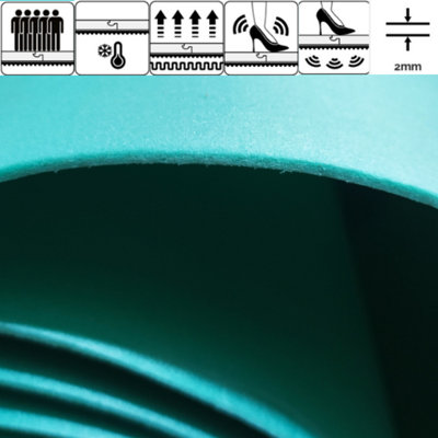 Underlay Roll XPS Flex - Thick 2mm - Coverage 22m2 (236.80sqft)