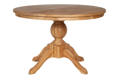 Understated American Oak Wood Dining Table, Stable Small Dining Table ...