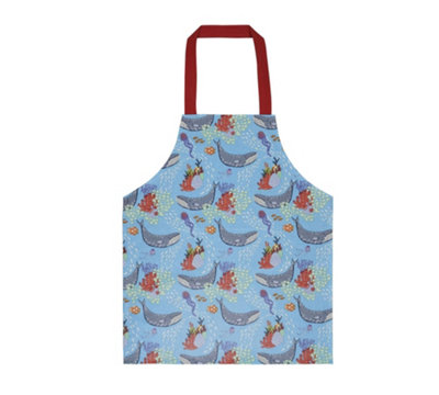 Underwater Wonders Graphic Print Kids PVC Apron