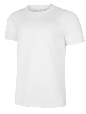 Uneek - Unisex Olympic T-shirt - Reactive Dyed - White - Size 2XL at B&Q
