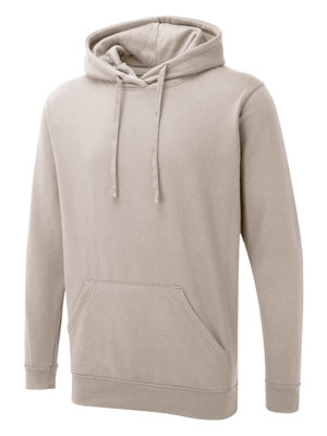 Uneek - Unisex The UX Hoodie - Reactive Dyed - Sand - Size M