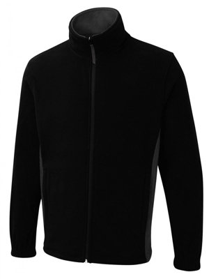 Buy Uneek - Unisex Two Tone Full Zip Fleece Jacket - 100% Polyester ...