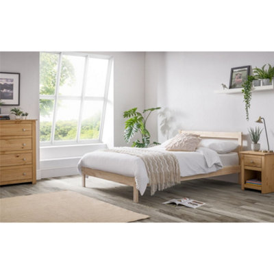 Unfinished Pine Low Foot End Bed - Single 3ft (90cm) | DIY at B&Q
