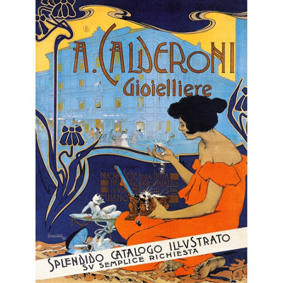 Unframed Wall Art Adolf Hohenstein A Calderoni Gioielliere - 12X16 inch
