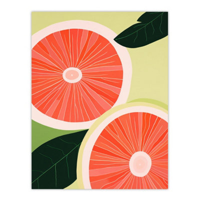 Unframed Wall Art Guava In Java Fruit Orange Green Kitchen Living Room ...