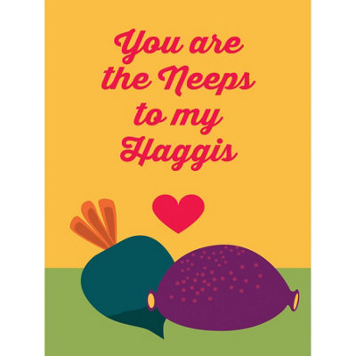 Unframed Wall Art Neeps To My Haggis Plates - 12X16 inch