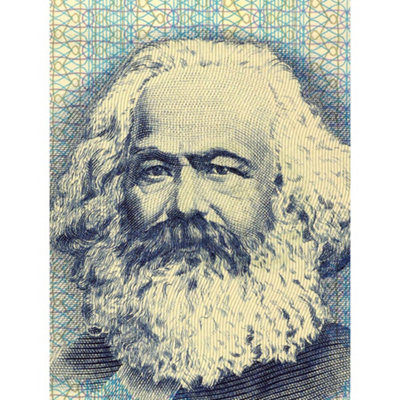 Unframed Wall Art Painting Political Karl Marx Banknote Design ...